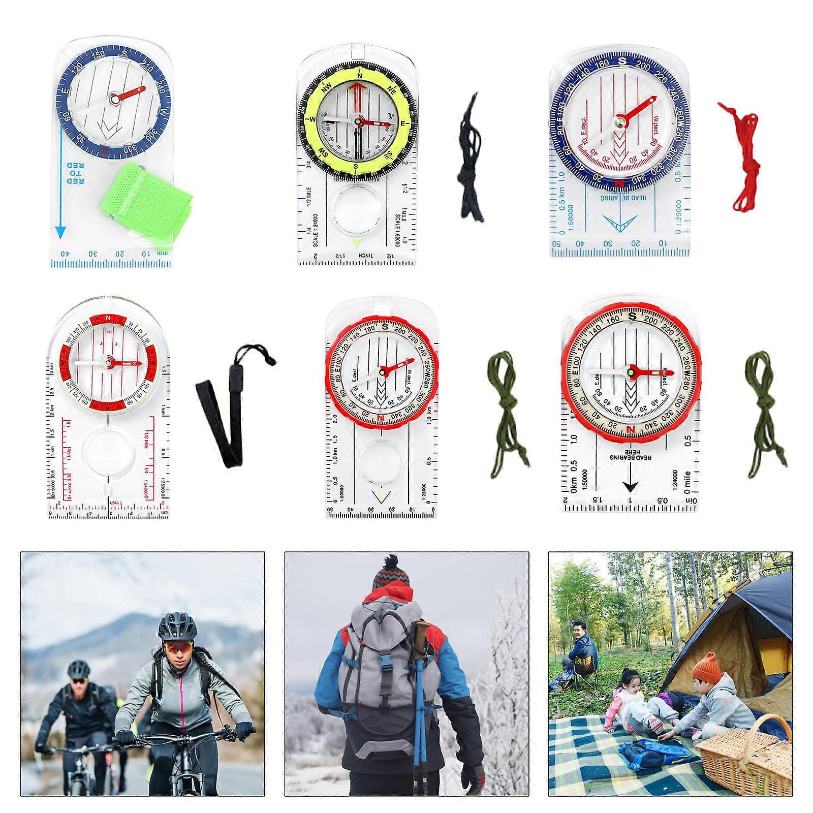 Multifunctional Compasses Navigation Compasses Map Ruler Magnifier ...