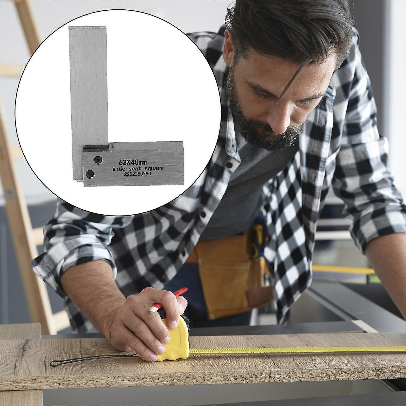 Wide Base Square L-Type Measuring Tool 90 Degree Right Angles ...