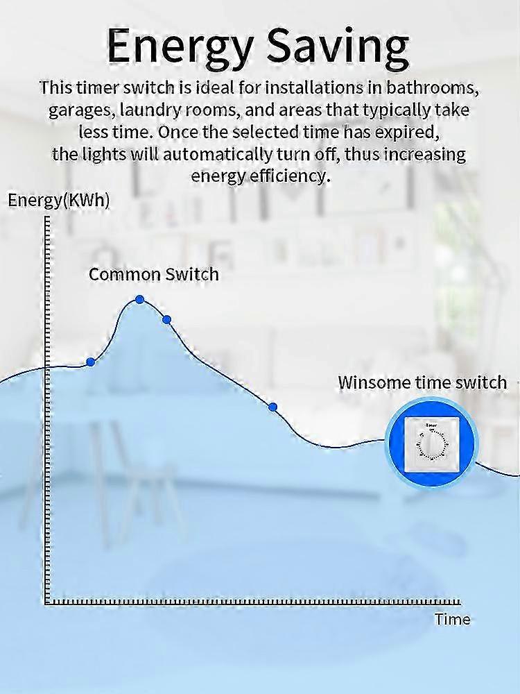 Electronic Timer Switch with Mechanical Countdown for 110V-240V High ...