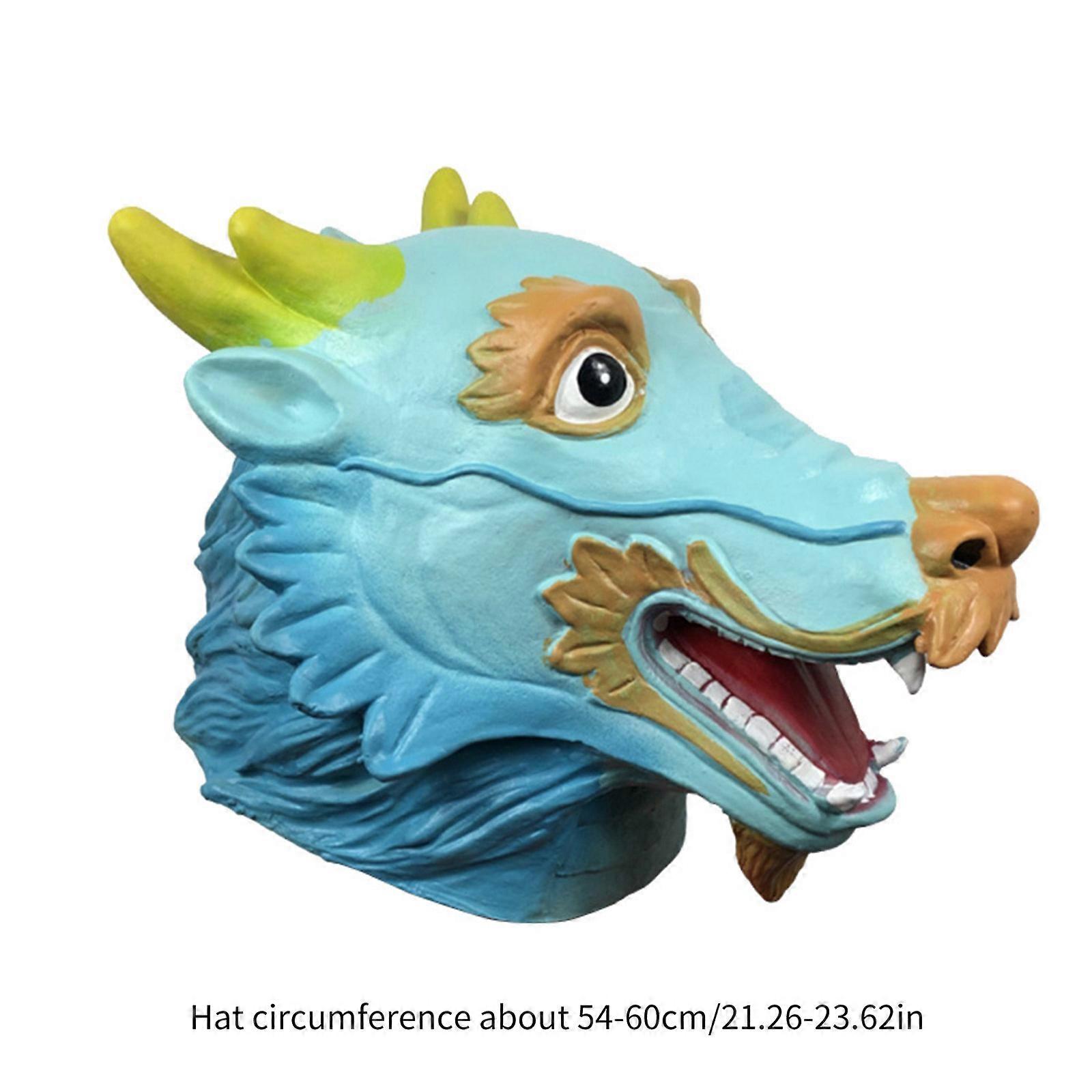 Funny Novelty Mask Dragon Mask Latex Full Head Animal Mask for ...