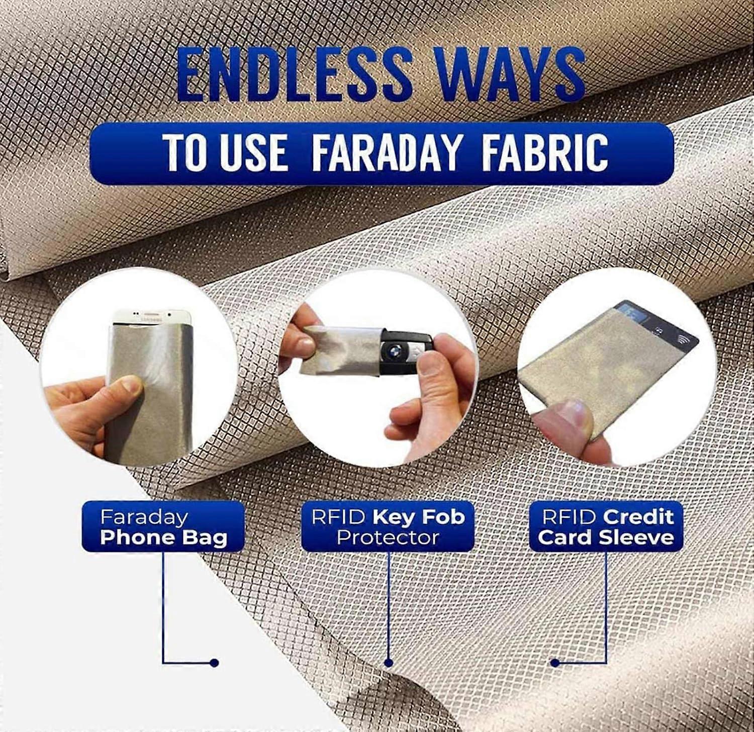 Faraday Fabric Military Grade EMF Fabric Conductive Shielding Cloth For ...