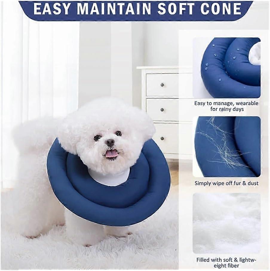 Pet Protective Collar Elizabethan Style Adjustable Rose Pink Size M For ...