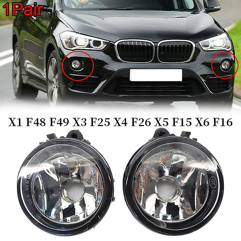 Pair Front Bumper Fog Lamp Lights For-BMW X3 F25 X4 F26 X5 F15 X6 F16 ...