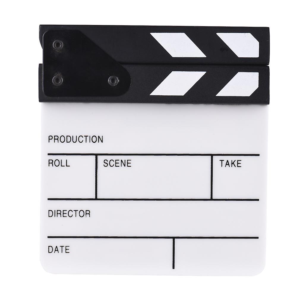 Compact Size Acrylic Clapboard Dry Erase Tv Film Movie Cut Clapper ...