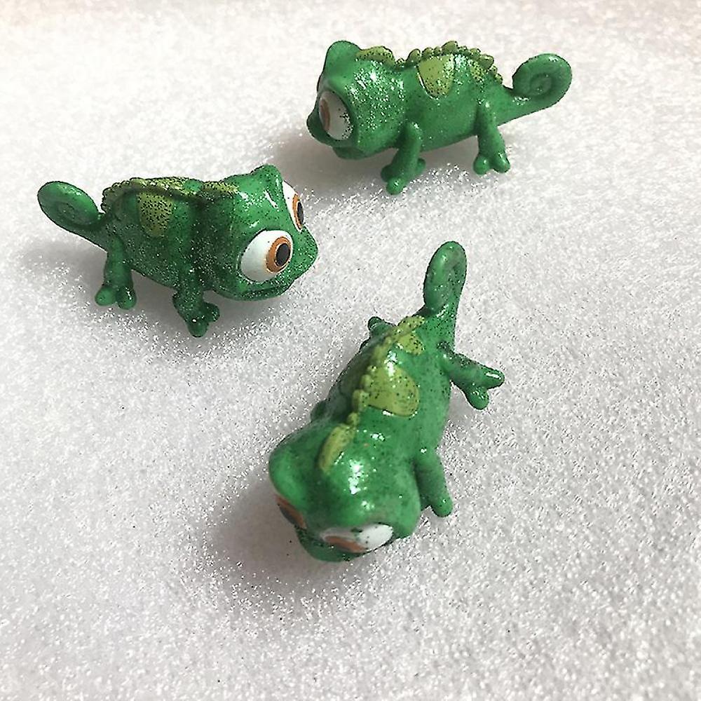 Disney Anime Tangled Mini Size Rapunzel Figure Toys Pascal The ...