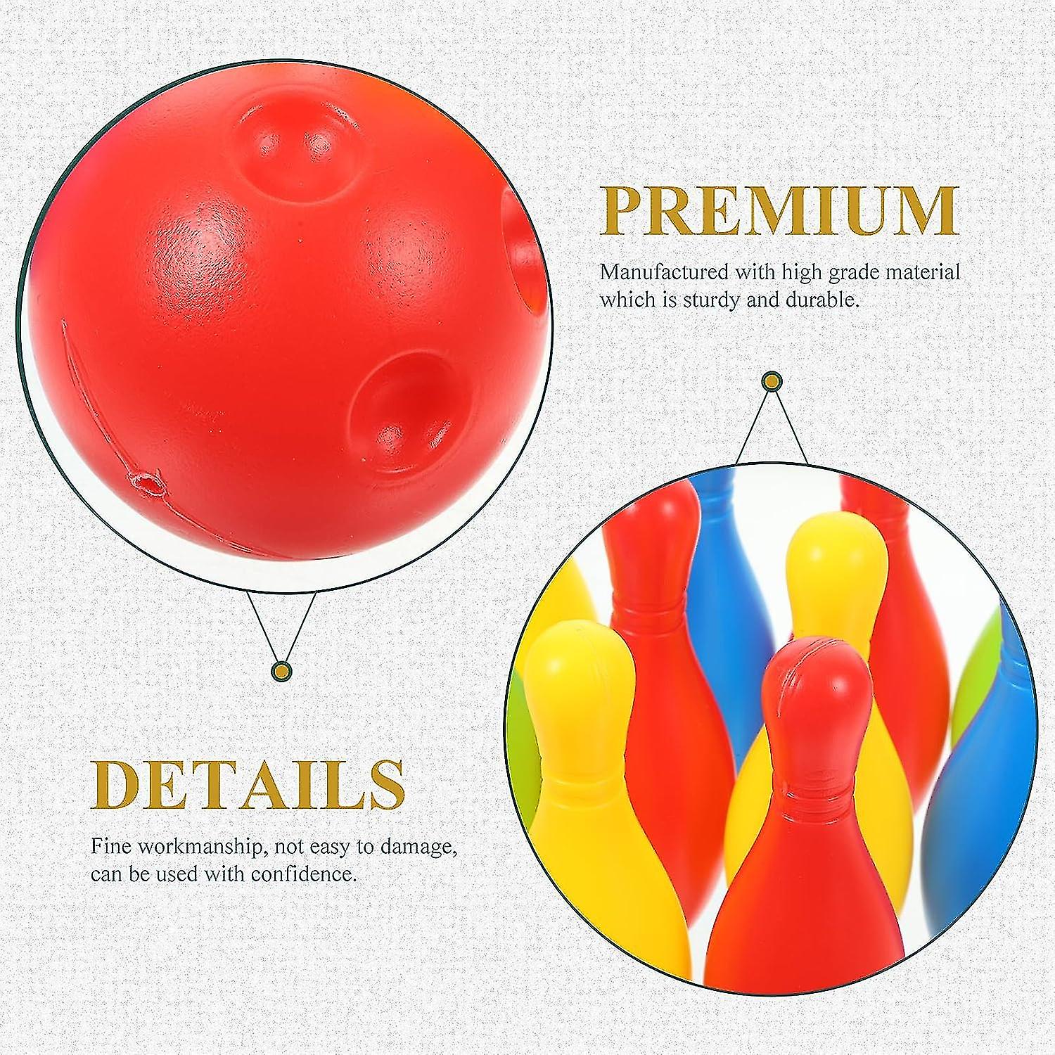 Bowling Set For Kids,mini Toy Bowling Set Garden Skittles Game Indoor ...