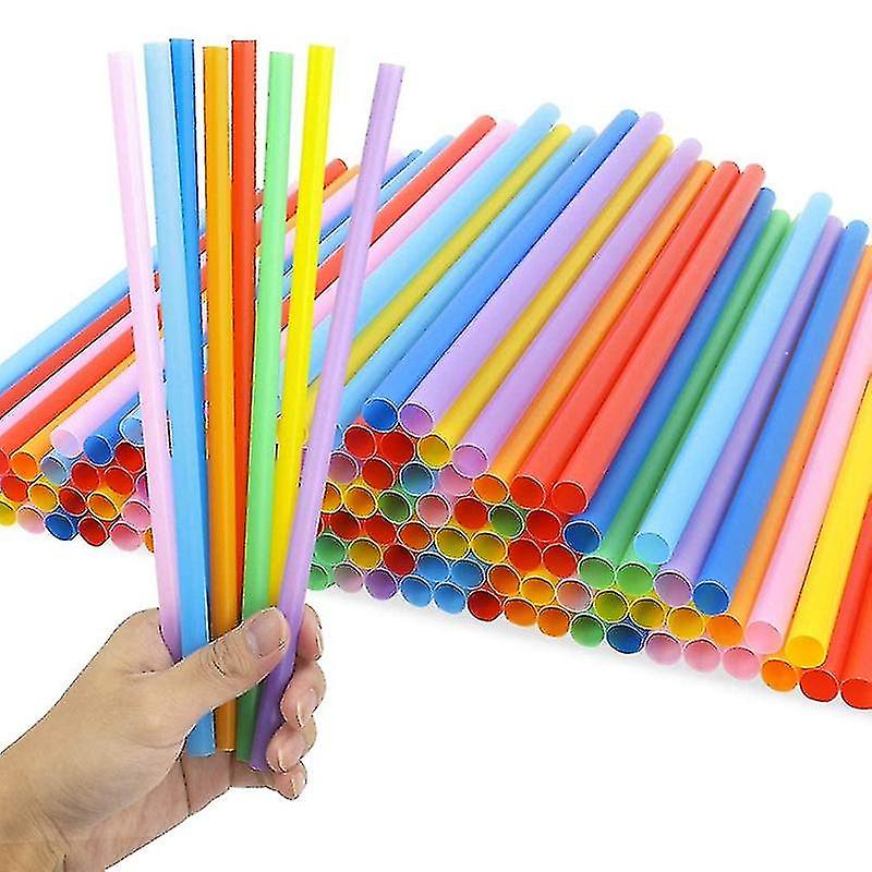 100/500/1000pcs 10.3in Jumbo Straws Smoothie Straws Milkshake Straws ...