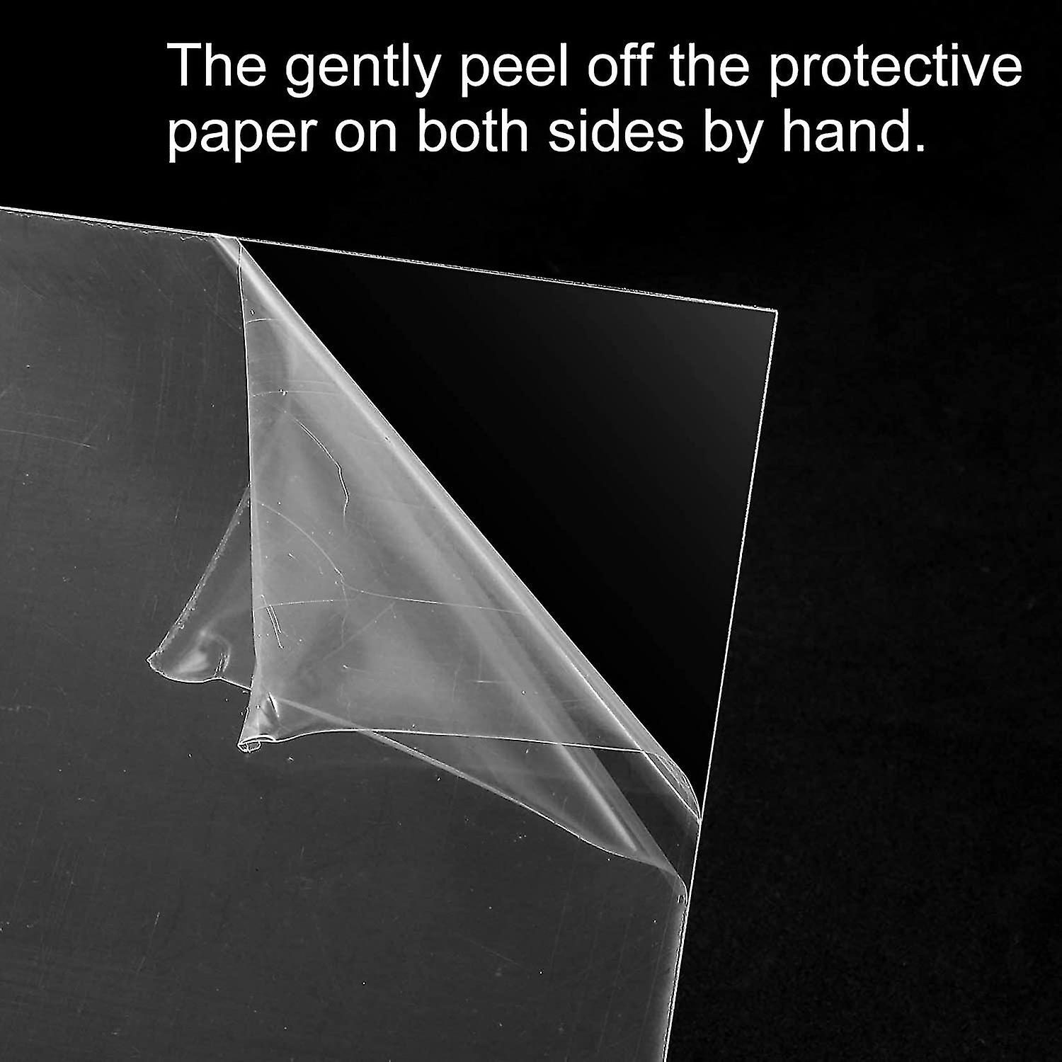 6 Pcs Clear Acrylic Sheets, Plastic Perspex Sheets, Transparent ...