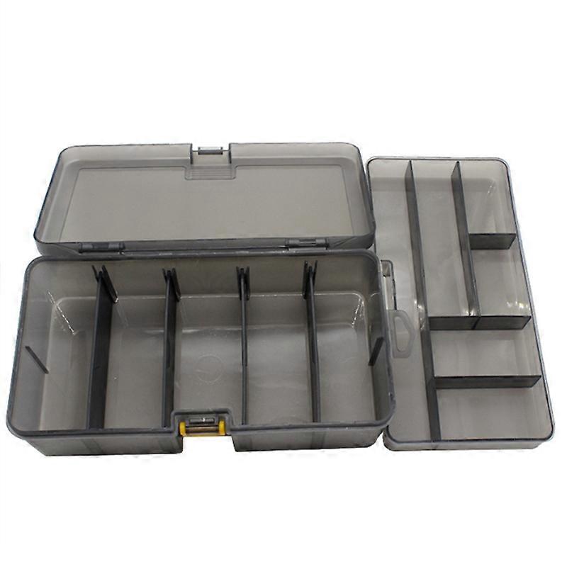 Double Layer Fishing Tackle Box Lures Bait Storage Case Organizer ...