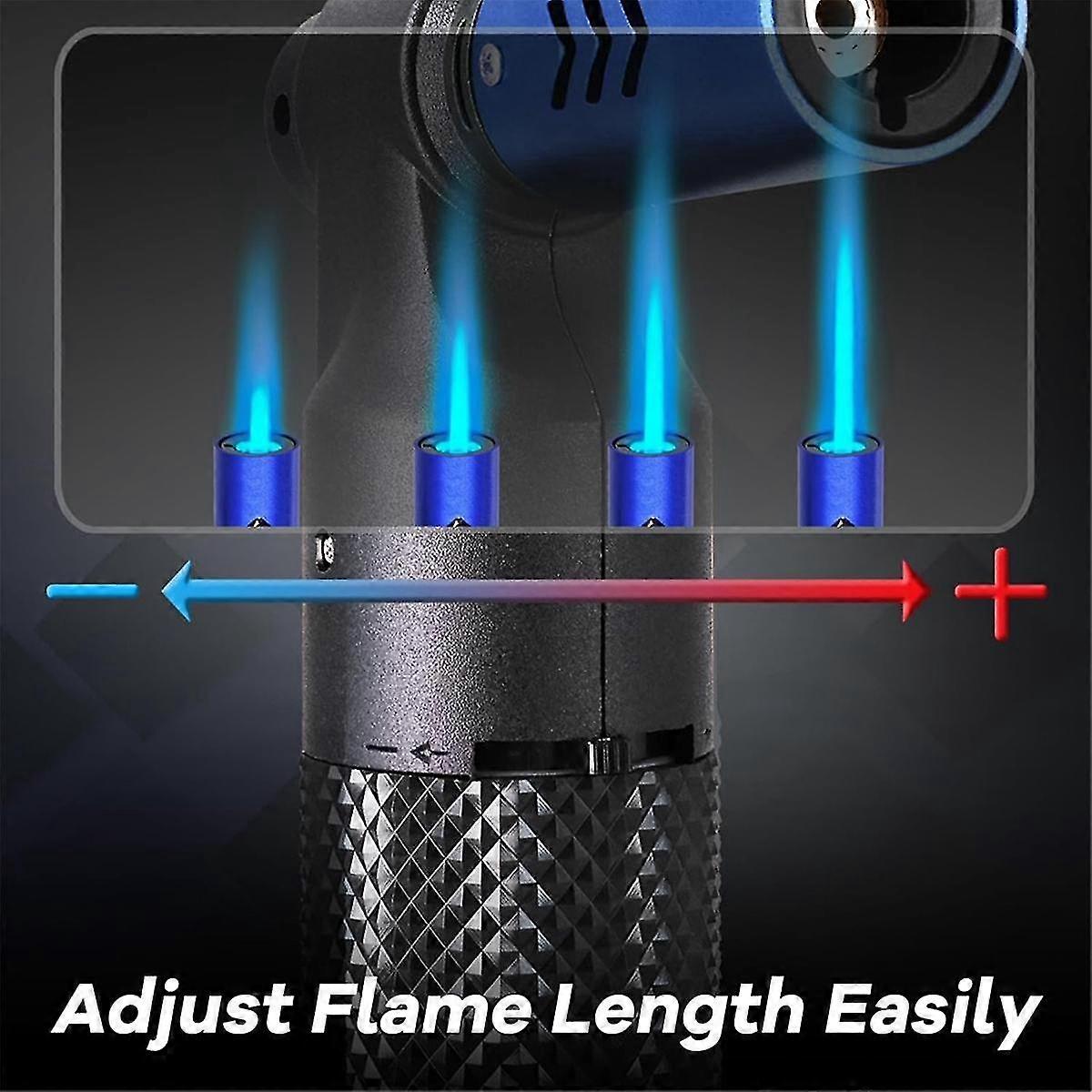 4 Pack Butane Torch Refillable Jet Flame Portable Butane Torch Mini ...