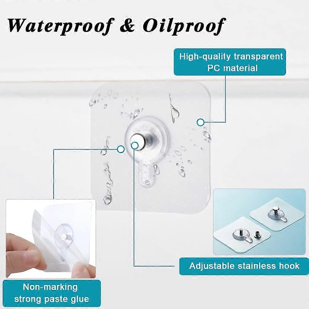 Set of 20 Adhesive Picture Hangers Without Drilling, Adhesive Frame ...