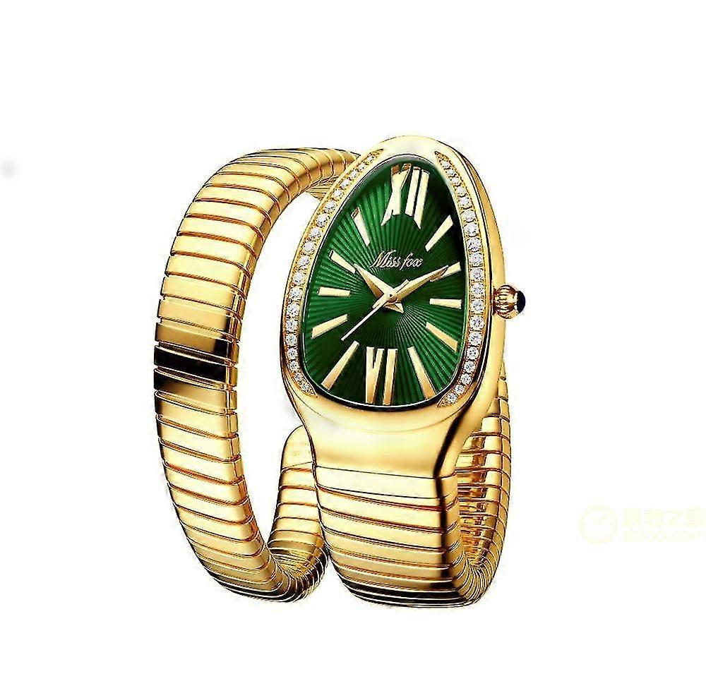 Women's Watches Snake Shape Luxury Wrist Watch For Women Steel Unique ...