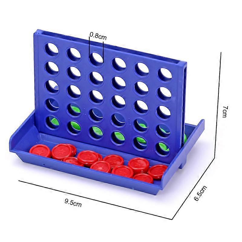 Travel Sized Classic 4 in a Row Game, Mini Size Board Game for Kids ...