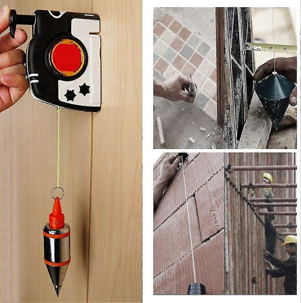 Plumb Bob,magnetic Plumb Bob With 14.7ft String,plumb Bob Line Reel ...