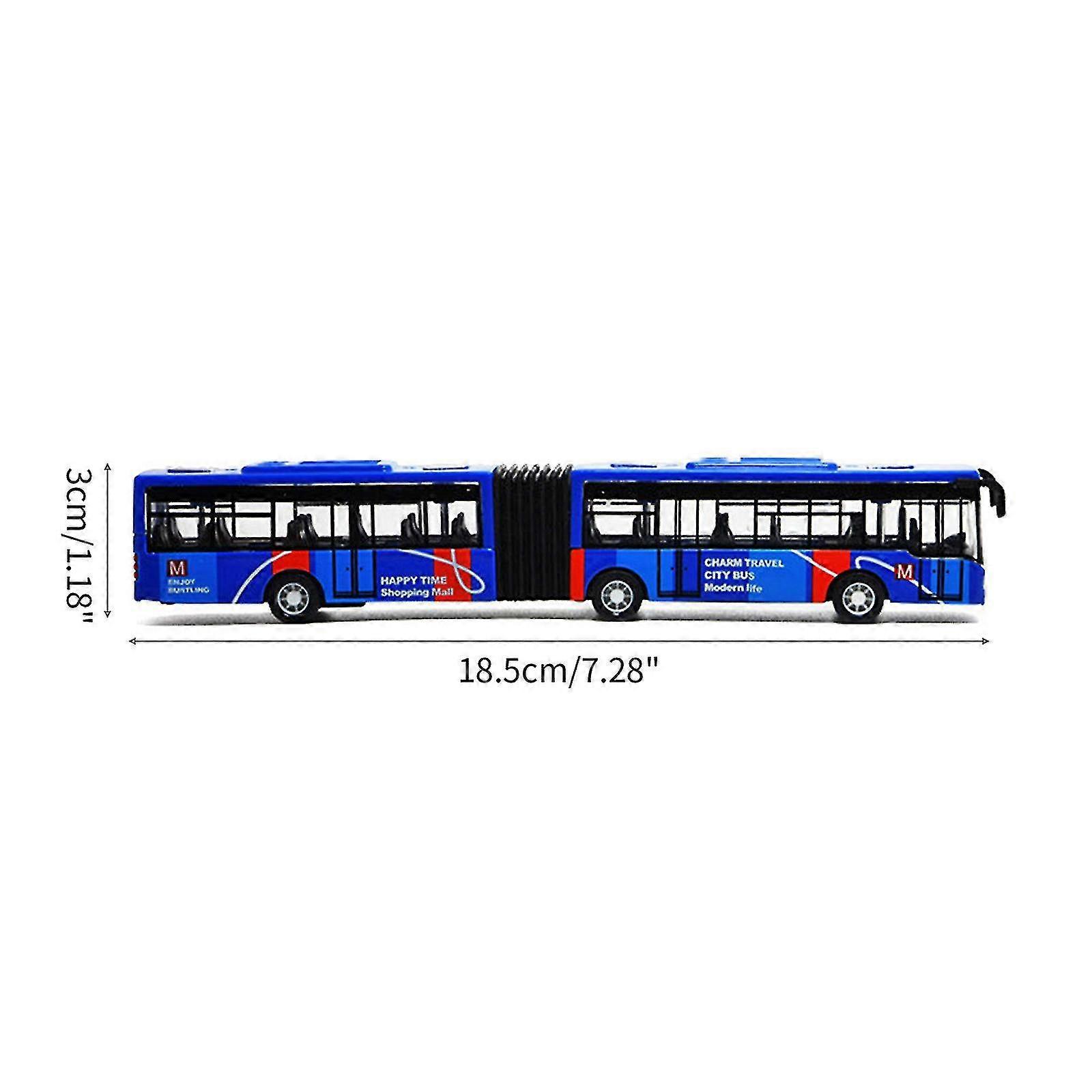 Realistic City Bus Pull Back Toys Kids Model Toy Table Games Best Gift ...