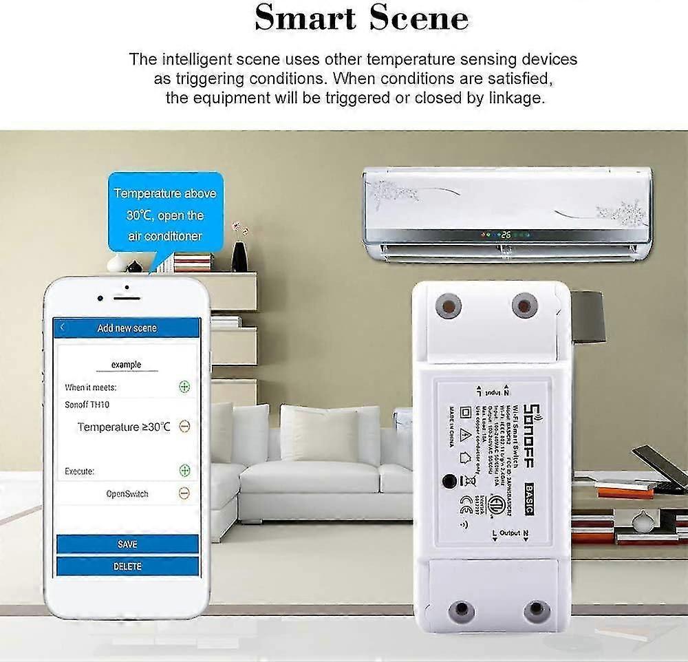 Sonoff Basic R2 Wifi Smart Light Switch Wireless Remote Control Smart ...