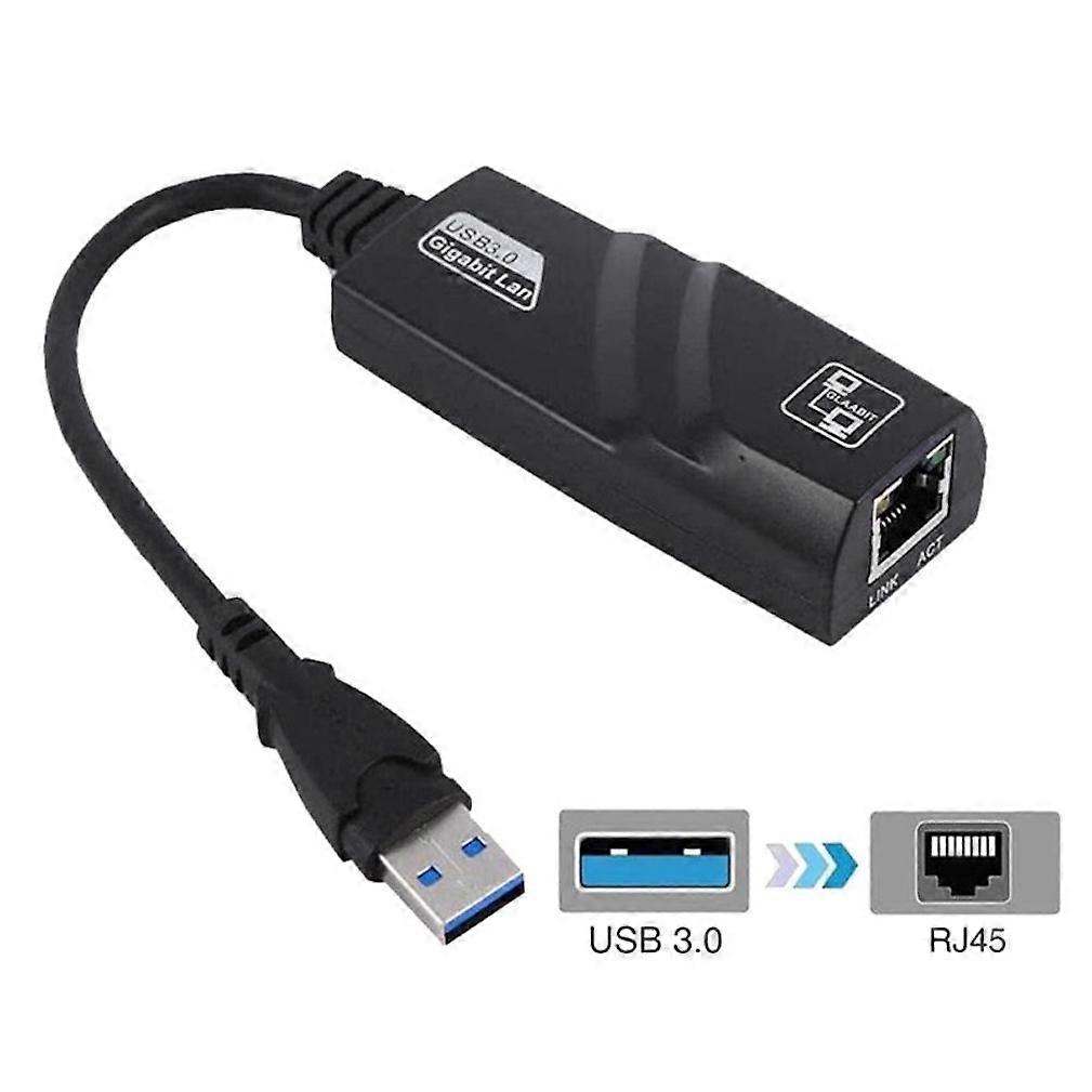 USB 3.0 to Ethernet Adapter, Driver Free 10/100/1000 Mbps Network RJ45 ...