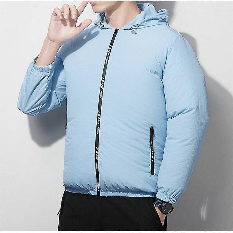 2021 Men Outdoor summer Jackets USB Electric fan cooling coat men Air ...