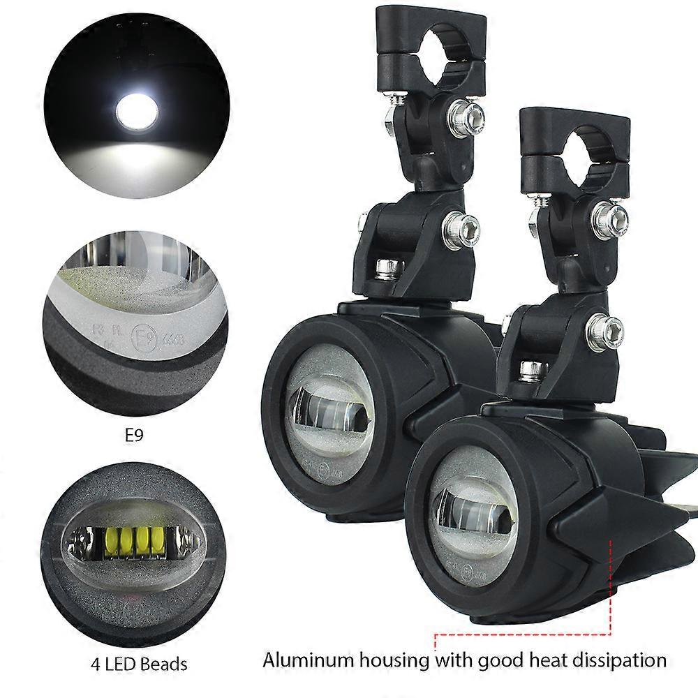 Auxiliary Lights for BMW Motorcycle 40W 6000K Spot Driving Fog Lamps For BMW R1200GS F800GS ...