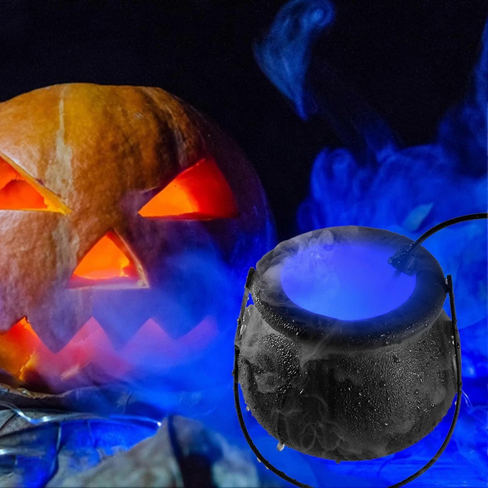 New Halloween Witch Pot Smoke Machine Fog Maker Water Fountain Fogger ...