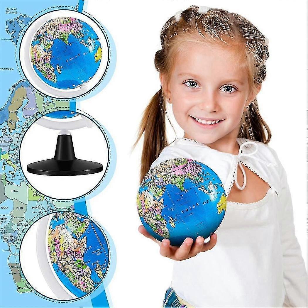 12 Pcs World Globe For Kids Learning Rotating World Map Globes ...