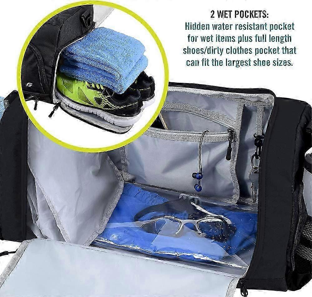 Ultimate Gym Bag 2.0: The Durable Crowdsource Designed Duffel Bag with ...