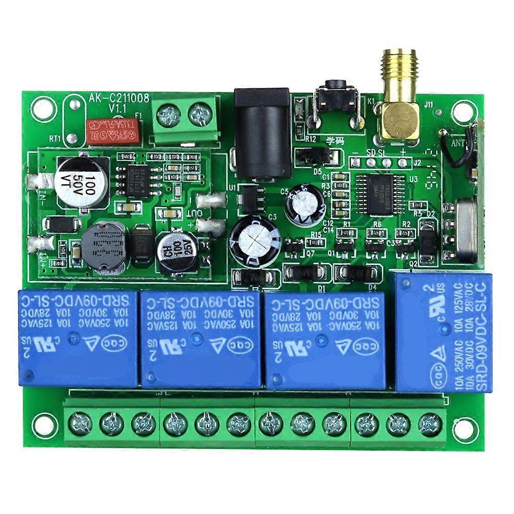 DC12V -36V 4CH Wireless Remote Control LED Light Switch Relay Output ...