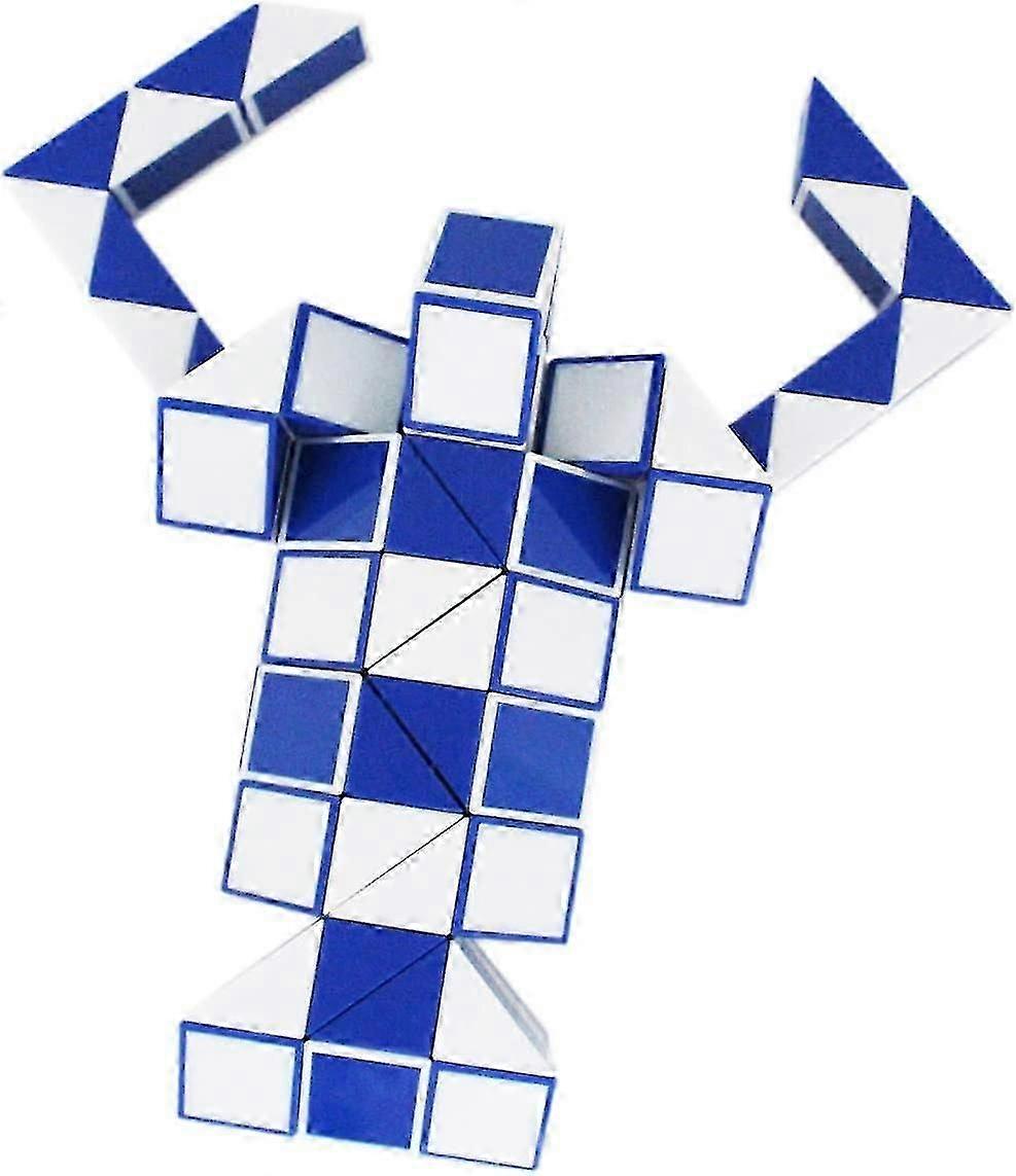 Magic Snake Cube Twist Puzzle 72 Wedges Sensory Fidget Stocking ...