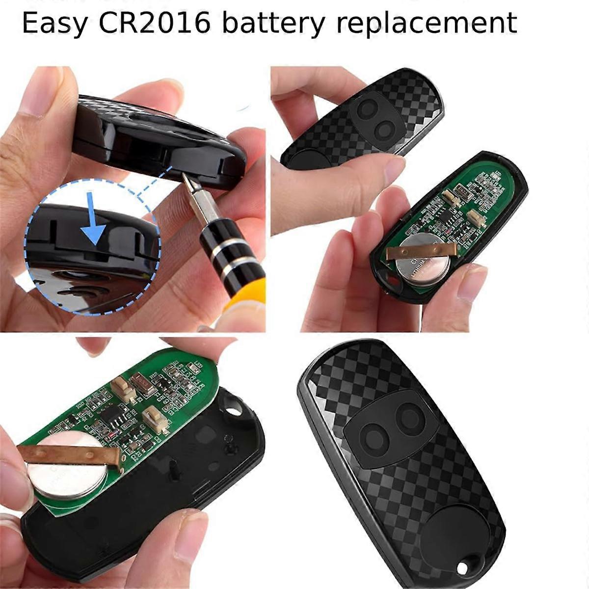 3 Pack Garage Door Remote Control Key for TOP-432EE, 433.92MHZ ...