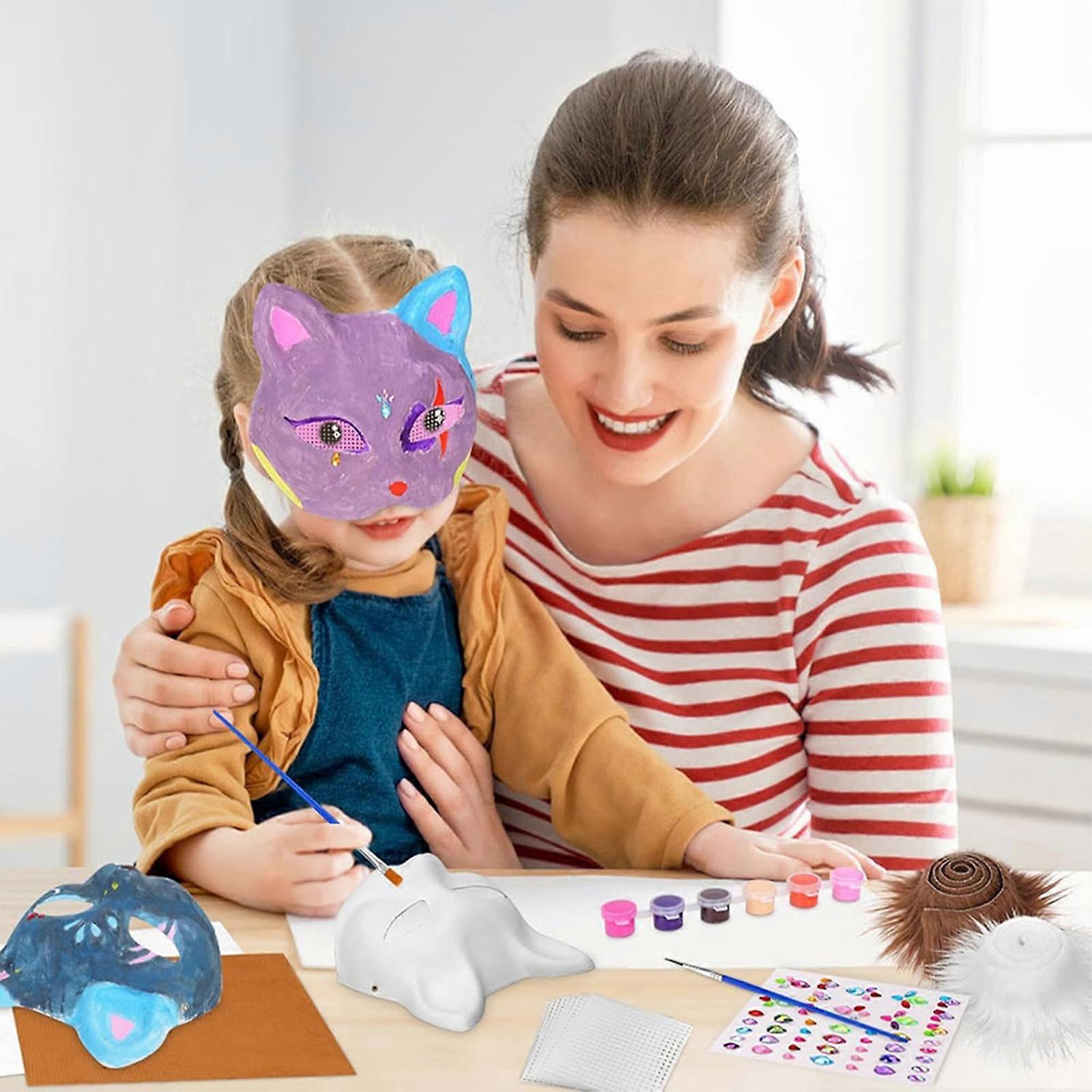 Therians Mask Set Furs,Eye Mesh,Felts Sheet DIY Foxes Cats Mask to ...