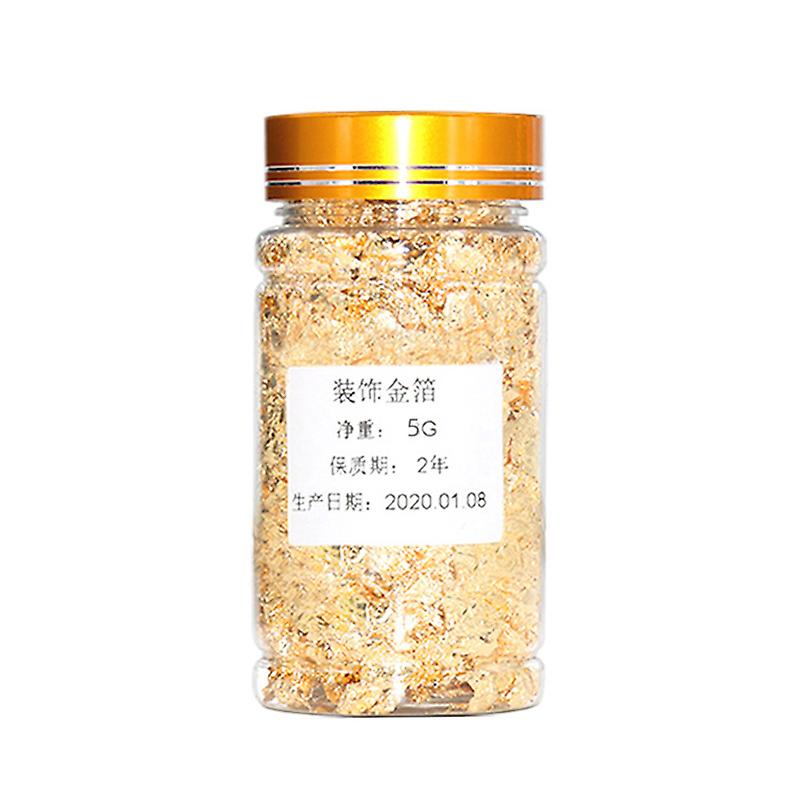 Edible Grade Gold Leaf Schabin Flakes 1/2g Gold Decorative Dishes Chef ...
