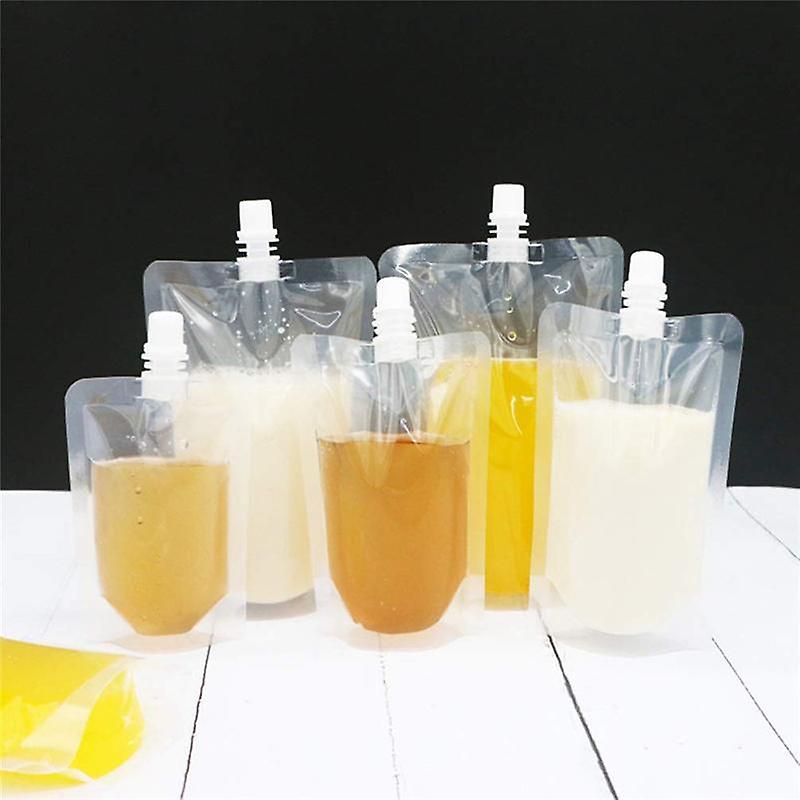 50pcs 100ml Liquid Stand Bag Leak Proof Drink Packaging Bag Spout Pouch ...