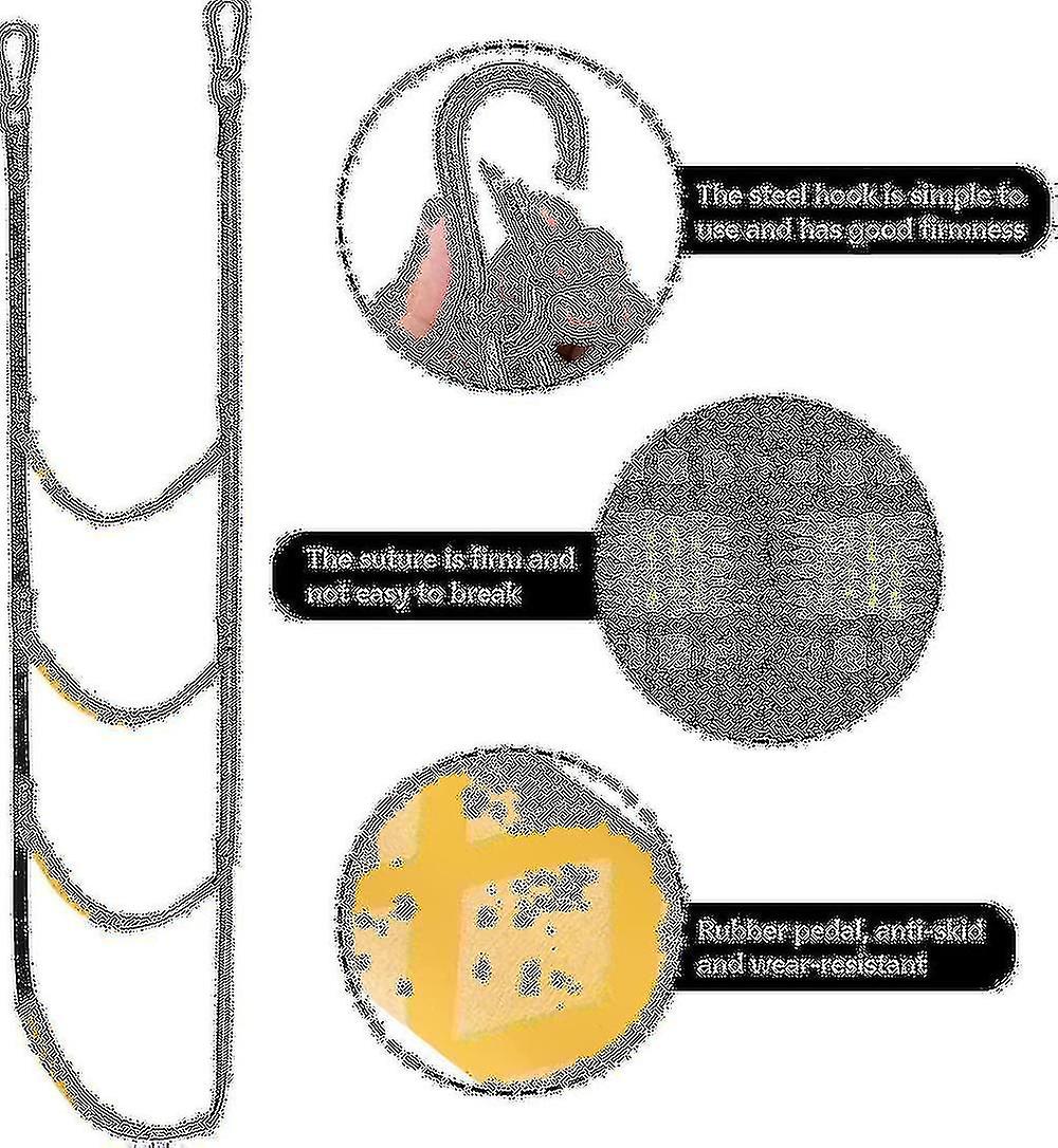 Boat Rope Ladder, Portable Boat Rope Ladder Extension Fishing Rope ...