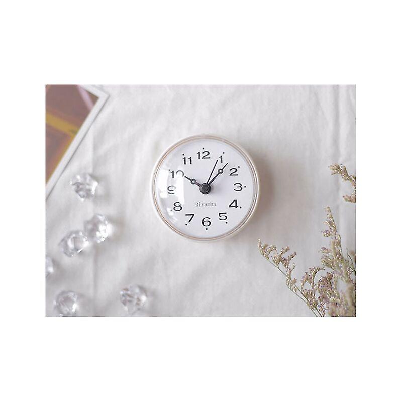 Waterproof bathroom wall clock small kitchen wall watch suction cup ...