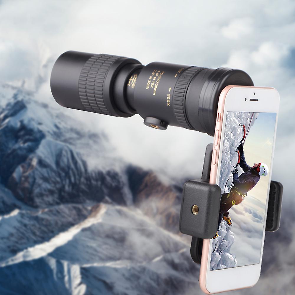 Prism Monocular Telescope Spotting Scope With Smartphone Holder And ...