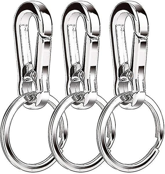 3pcs Metal Quick Release Detachable Key Rings, Heavy Duty Stainless ...