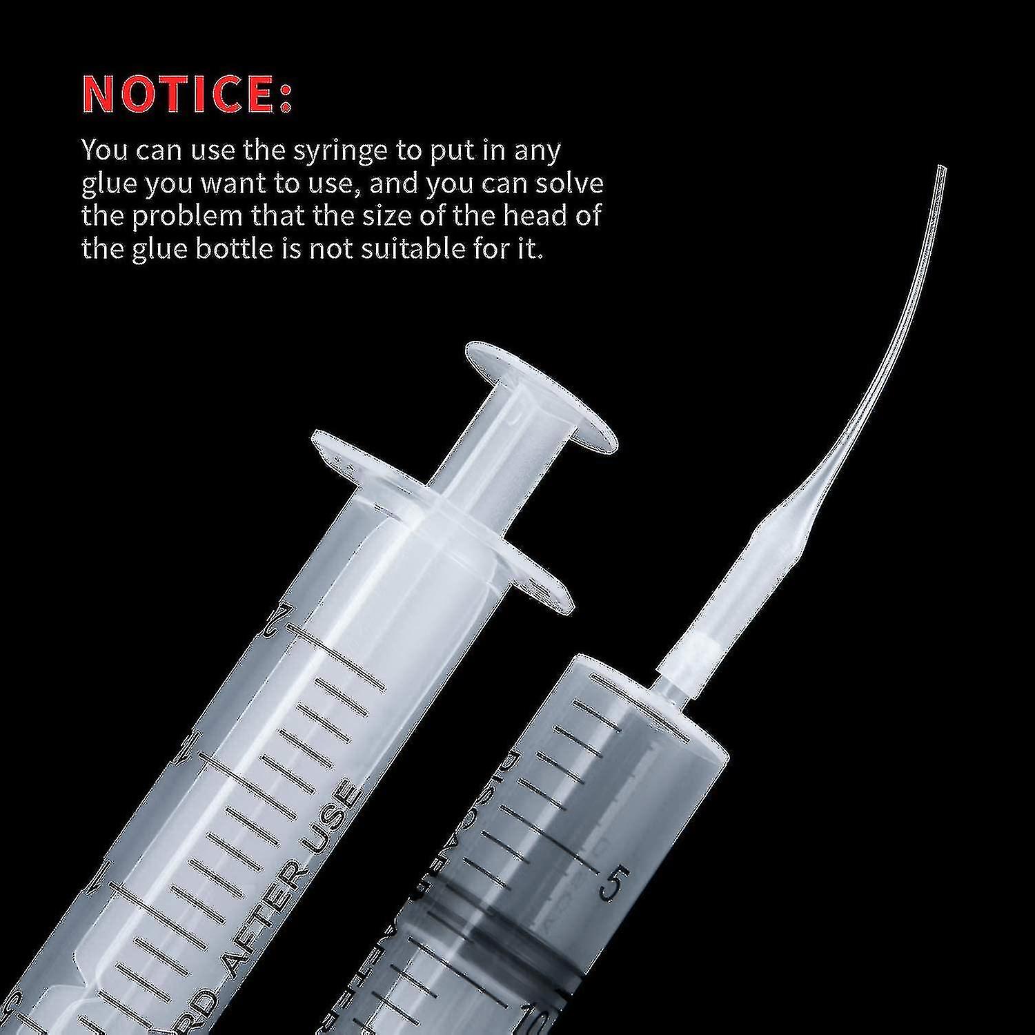 200 Pieces Micro Glue Tips Plastic Glue Bottle Tips Precision Glue ...