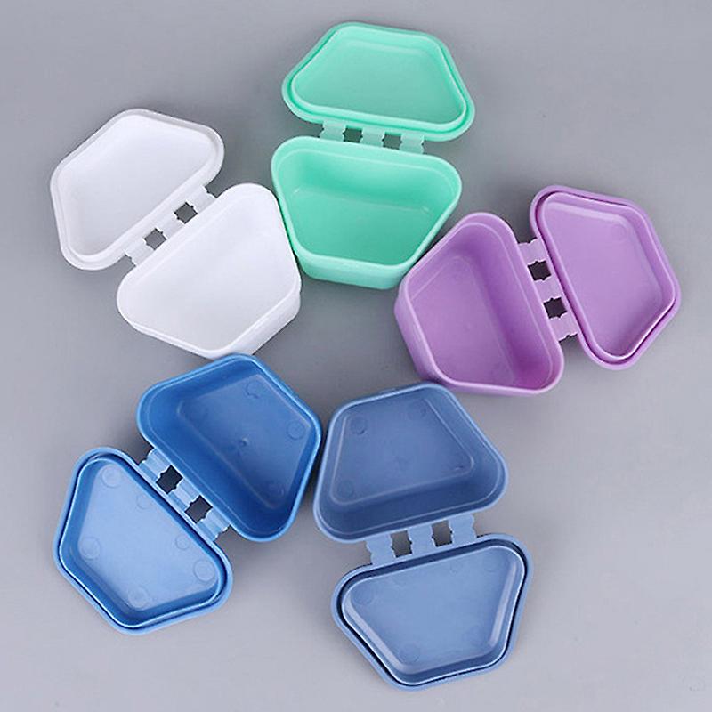 Denture Box Plastic Denture Bath Case Denture Container False Teeth ...