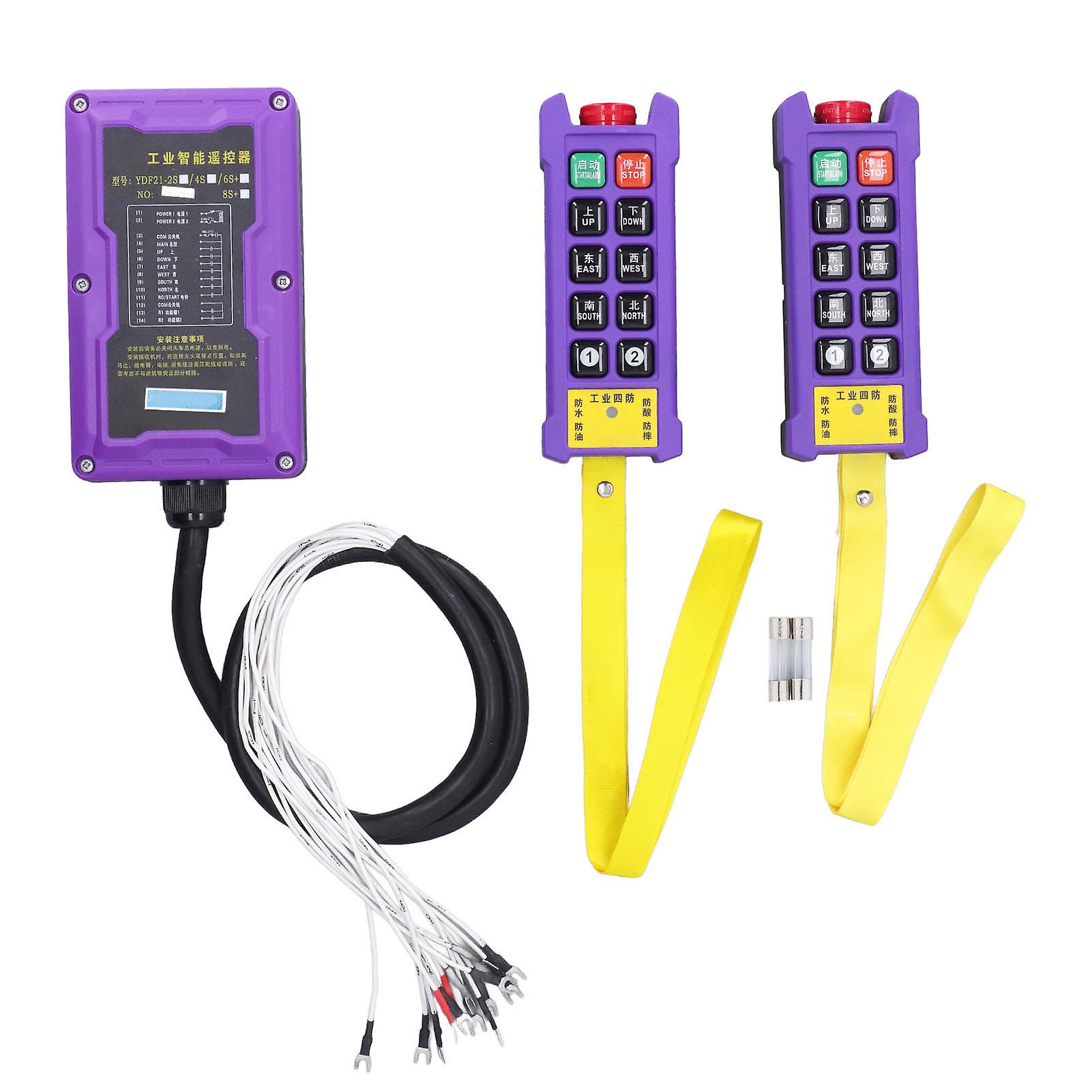 Industrial Wireless Crane Remote Control Kit Dual Speed Electric Lift ...