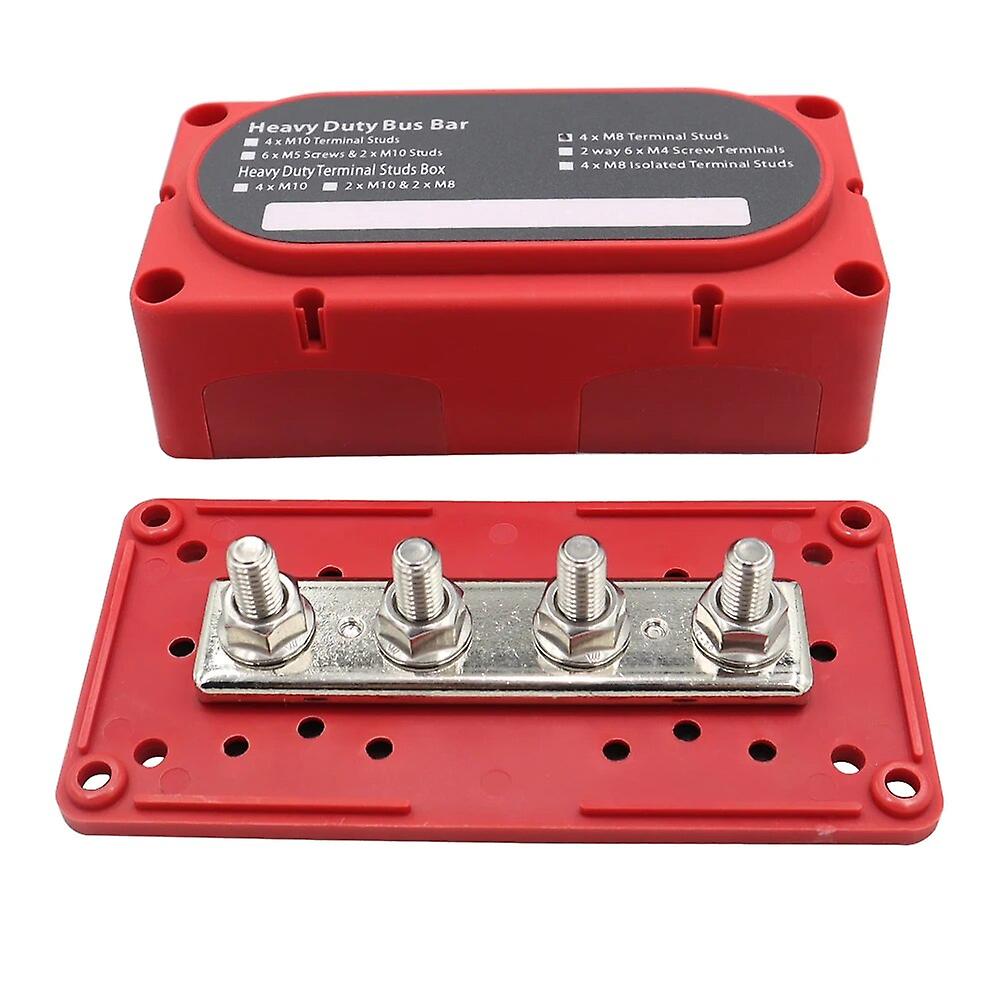 300A Busbar Cable Organizer Box 4 Way 48V M8 Terminal Bus for Ships ...