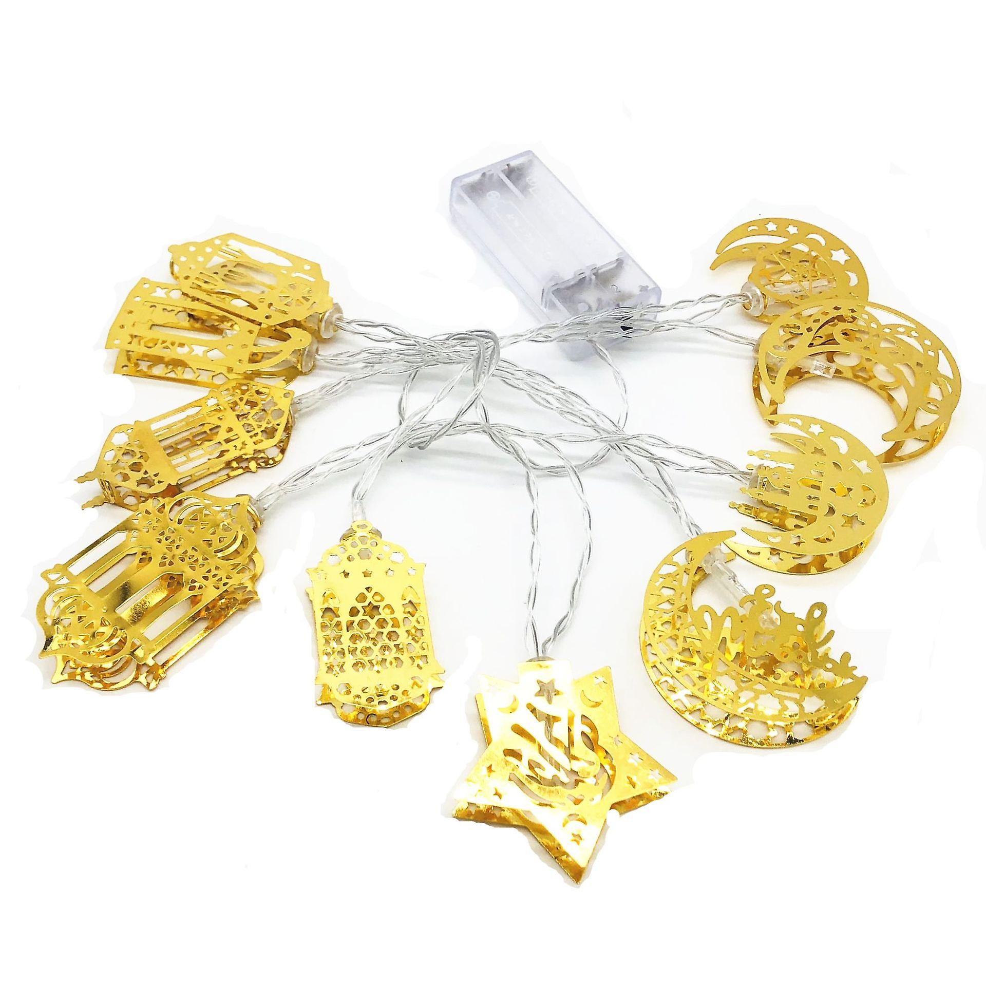 Ramadan Decorations Moon Star Led String Lights Eid Mubarak Decor For ...