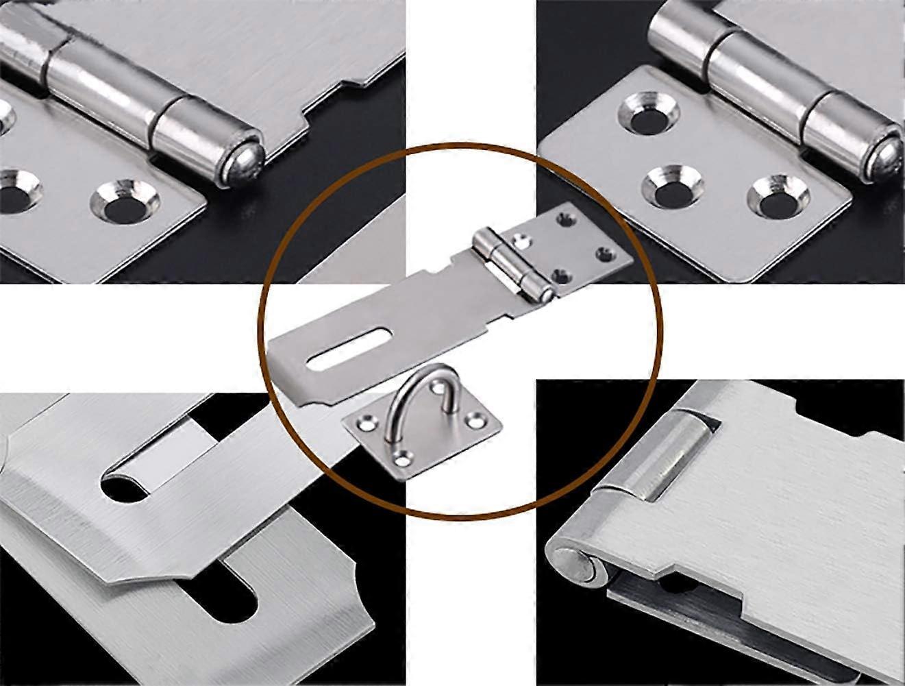 Stainless Steel Padlock Hasp, Heavy Duty Hasp and Clip with Screws ...