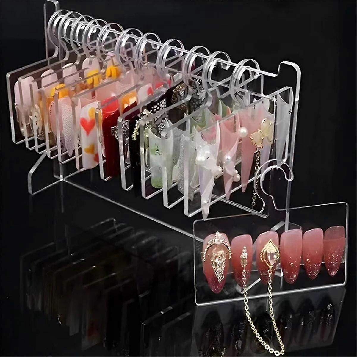 Nail Sample Storage Organizer Ins Style Wear Nail Art Display Cards for ...