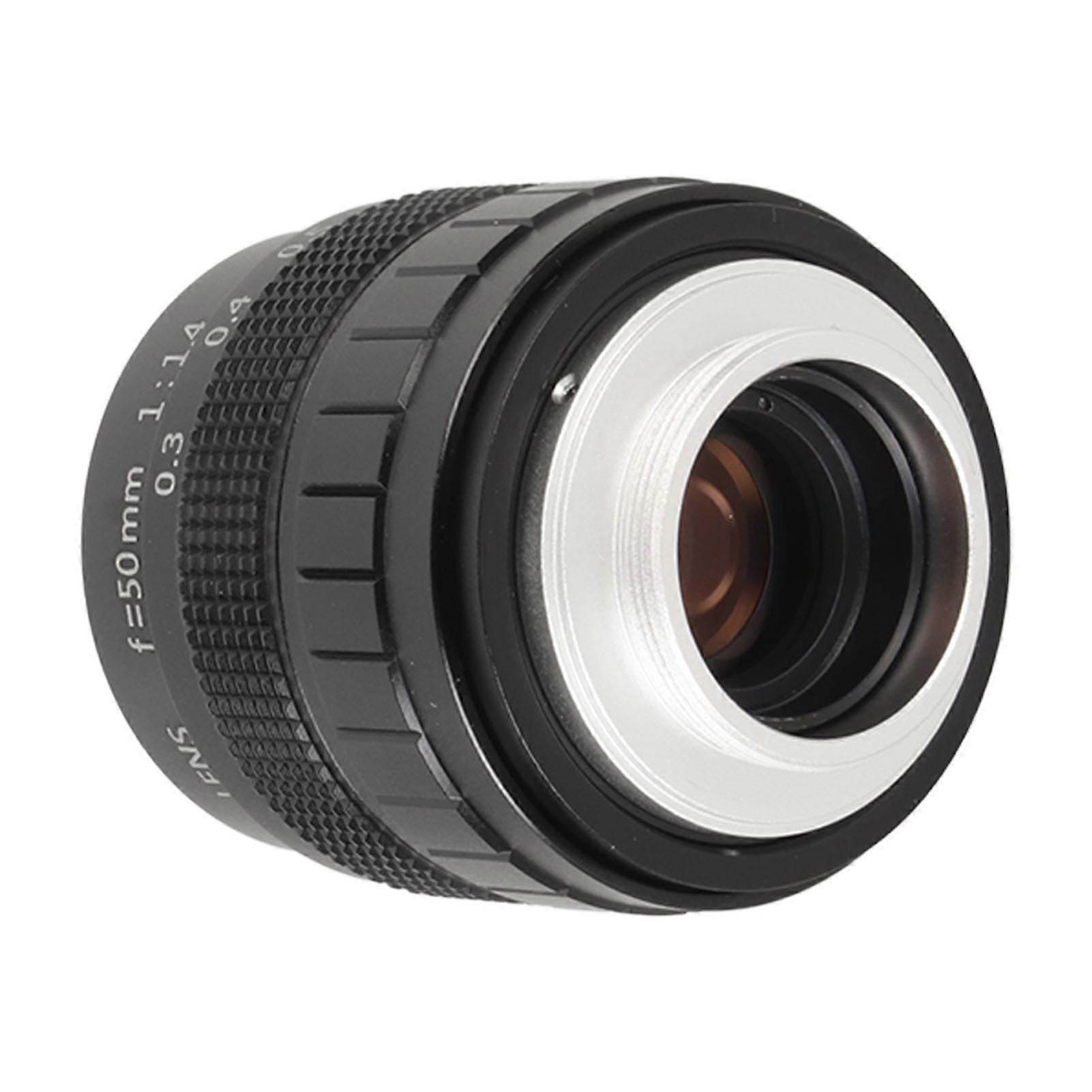 50mm Manual Focus Prime Lens F1.4 C 2/3inch Large Aperture Fixed Focus ...