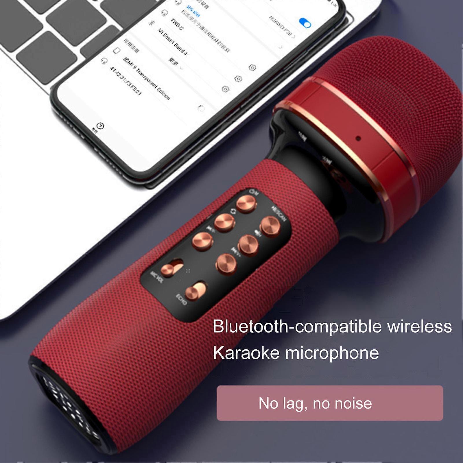 WS-898 Condenser Microphone Bluetooth-compatible 5.0 HiFi FM Radio Long Endurance Wireless ...