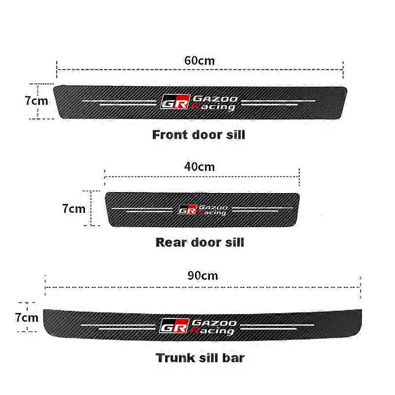 Motor Vehicle Parts GR Sport Carbon Fiber Car Door Threshold Sill ...