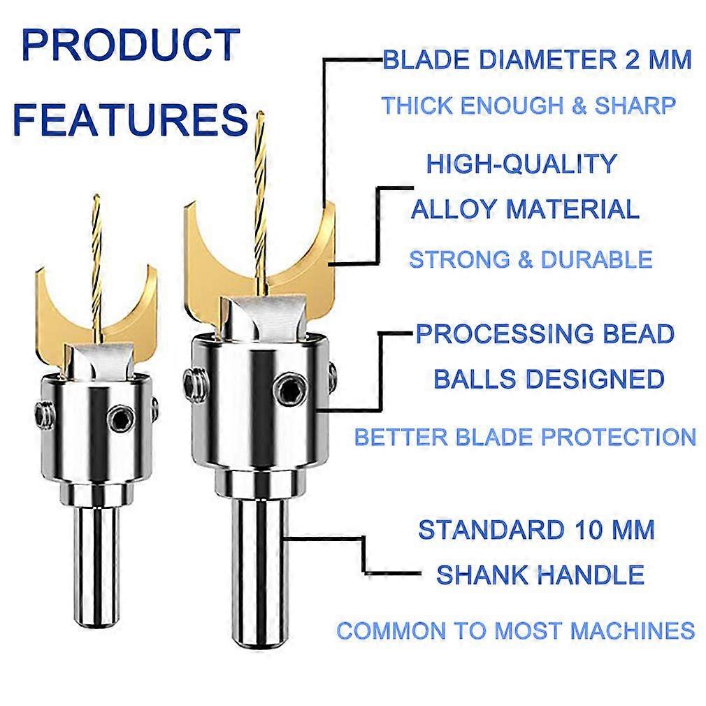 Wooden Bead Maker Drill Bit - 18Pcs 14-25mm Carbide Wood Ball Blade ...