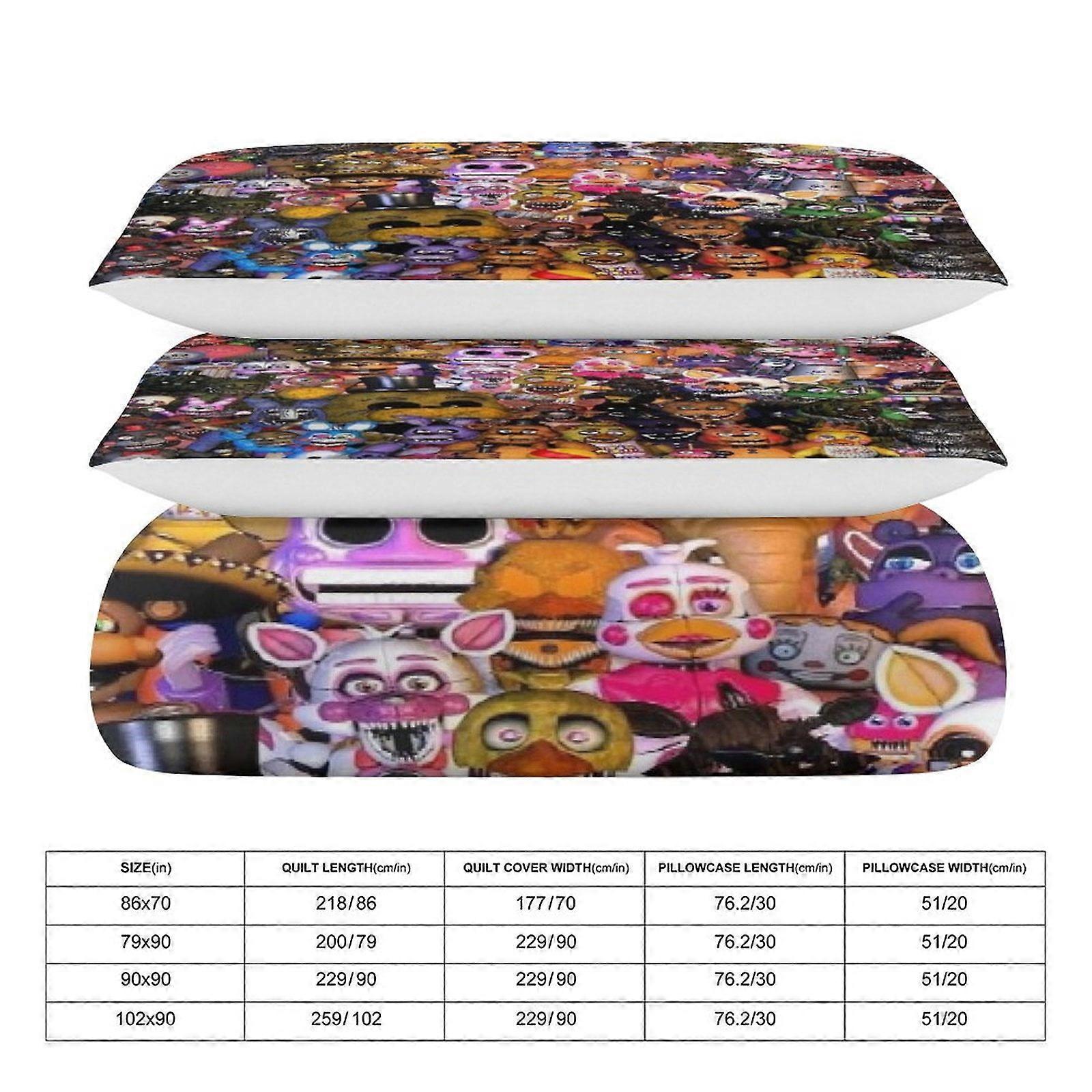 x234 Five Nights at Freddy's FNAF Bed Duvet Cover Microfiber Bedding ...