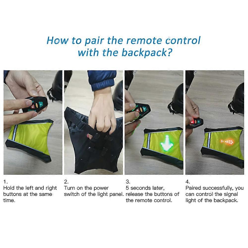 Turn Signal Wireless Remote Control for Reflective Vest Backpack for ...