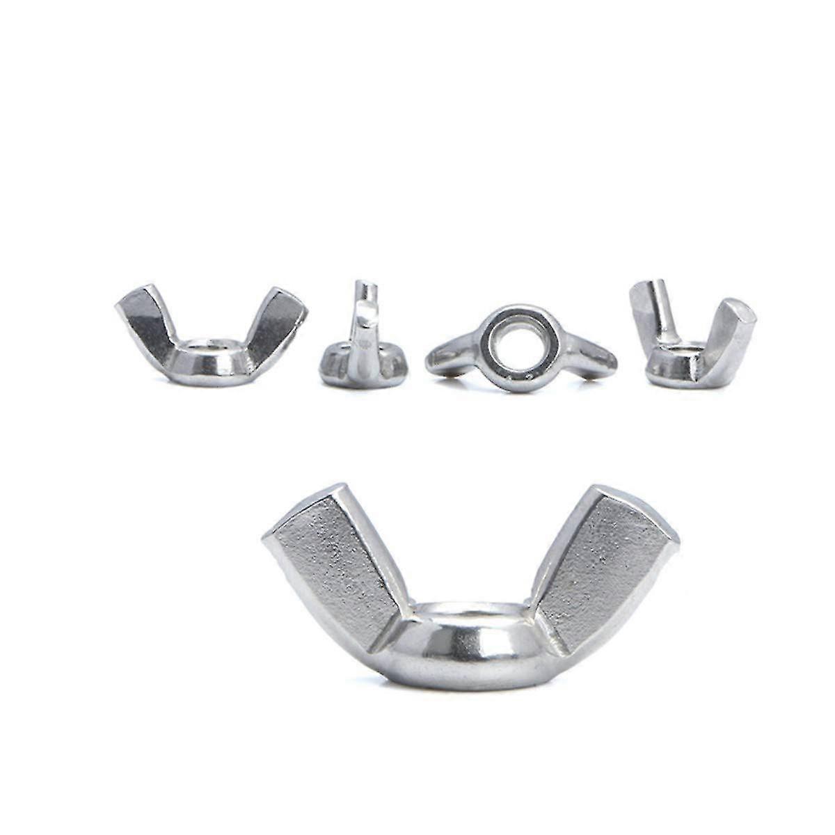 50 X 304 Stainless Steel Wing Nut Set M6 (1/4 Inch) Wing Nut Hand Twist ...